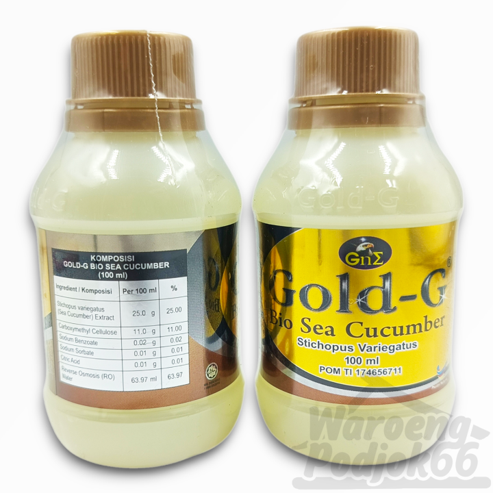 Bio Gold G 100 ml Jelly Gamat Bio Sea Cucumer Teripang Emas Timun Laut ...