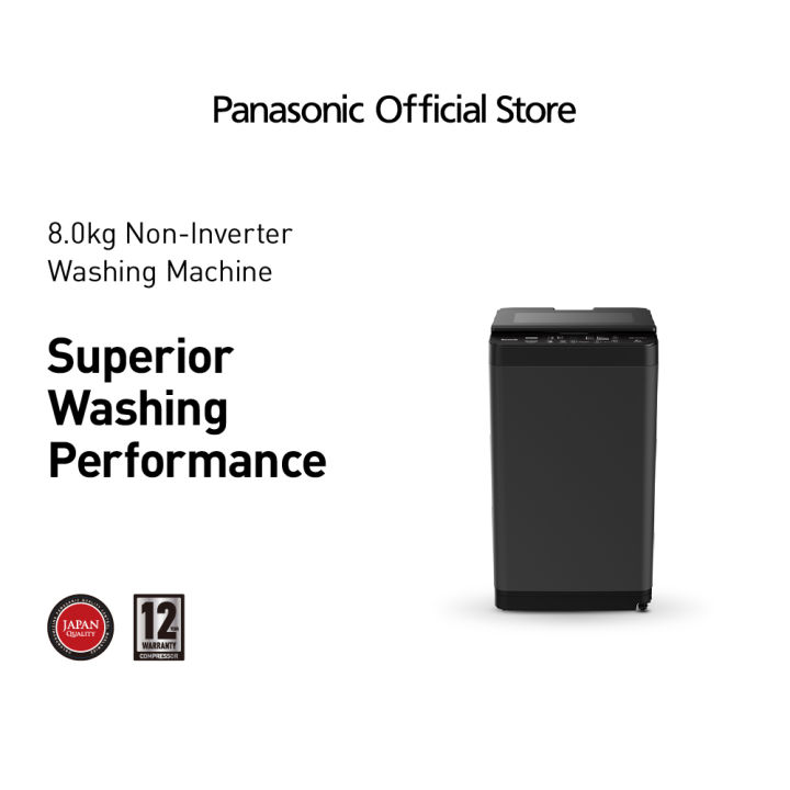 Panasonic NA-F80S10BRM 8.0 Kg Fully Automatic Top Load Non-Inverter ...