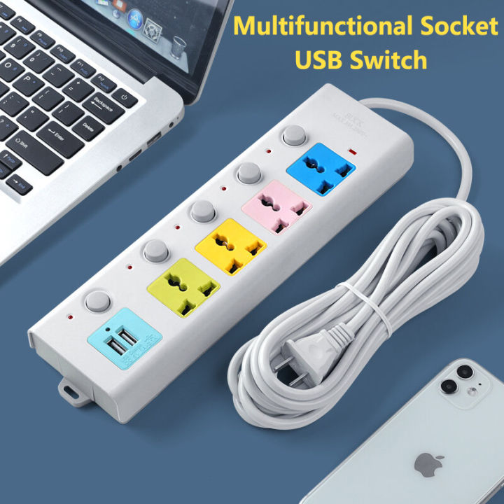 [BEST SELLER] Multi-Function Socket Plug Universal Socket/ Power Board / Power Strip with 4 ...
