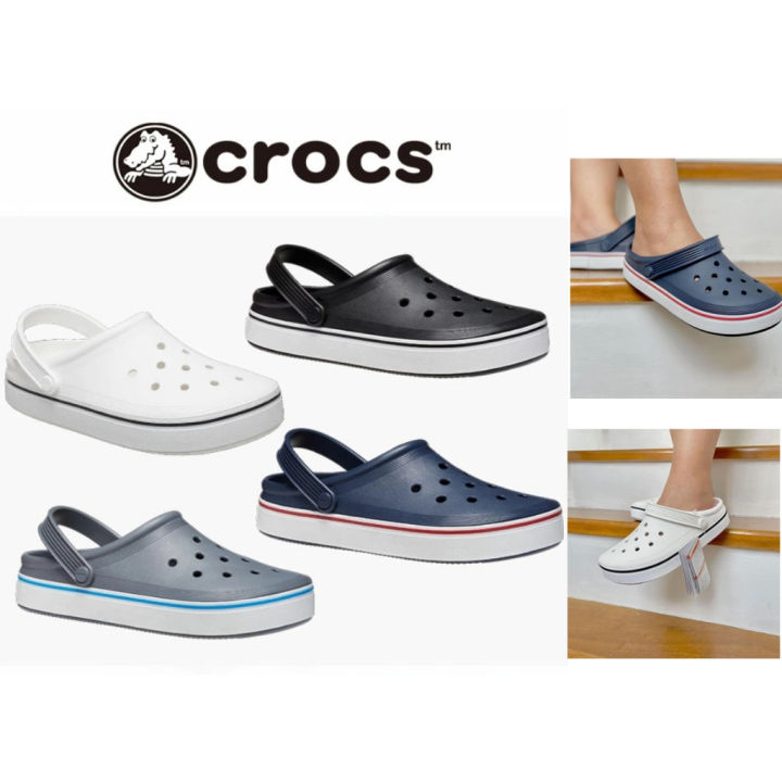 CROCS รุ่นใหม่ Off Court Clog - Comfort Sandal ใส่สบาย รองเท้าแตะ หัวโต คร็อคส์ แท้ รุ่นฮิต ได้ ...