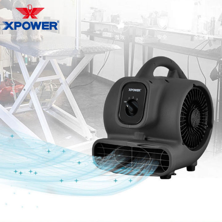 XPOWER P-80A Black Powerful Carpet dryer Mini Mighty Air Mover ...