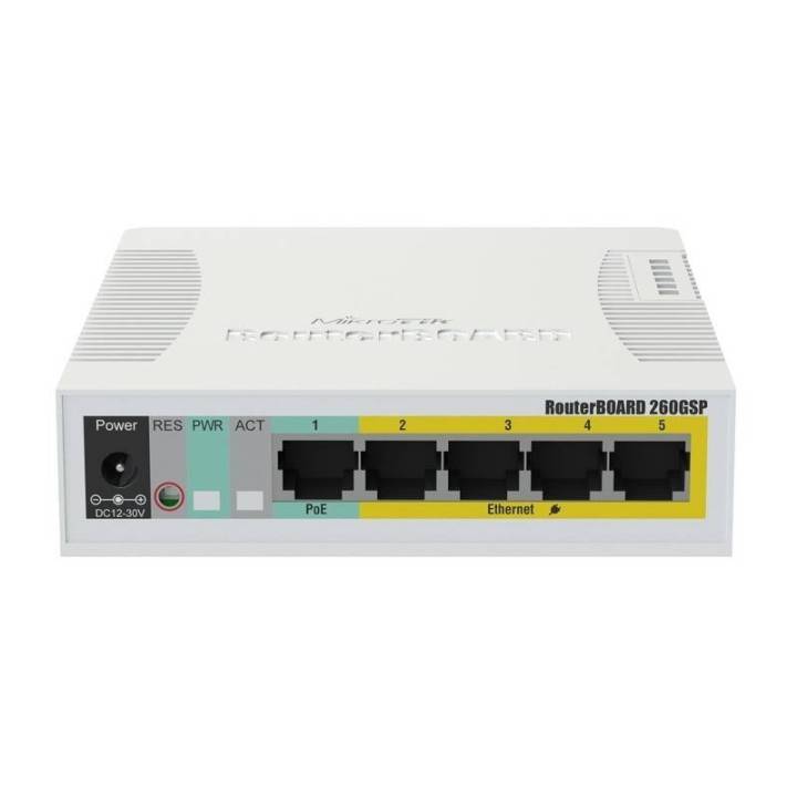 ออกใบกำกับภาษี Mikrotik RB260GSP Smart Switch 5 Port Gigabit พร้อม ...