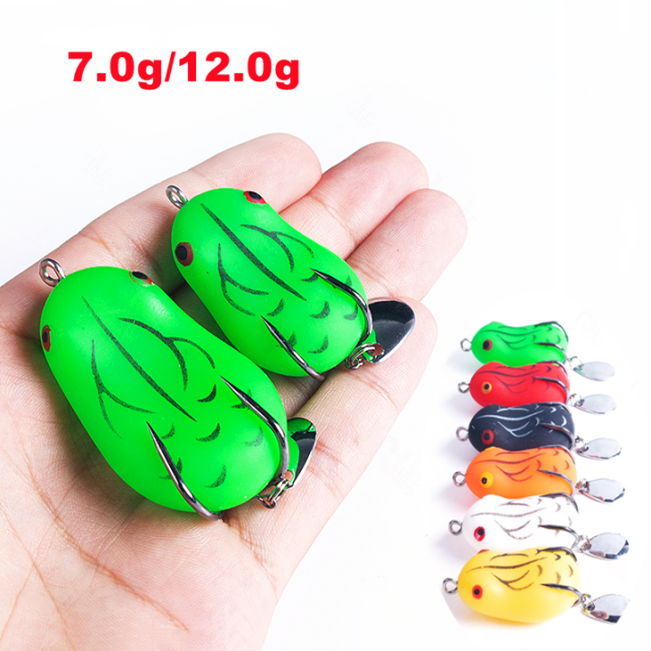 4.5cm/7g 5cm/9g Soft Frog Fishing Lure Modified Lure Bait Bionic Frog Double Hook Thunder Frog ...