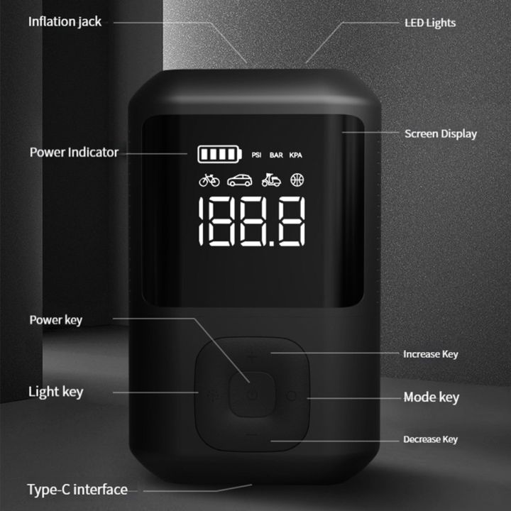 Lydsto portable tire inflator 1S 150Psi digital wireless electric pump ... Lydsto portable tire inflator 1S 150Psi digital wireless electric pump ...