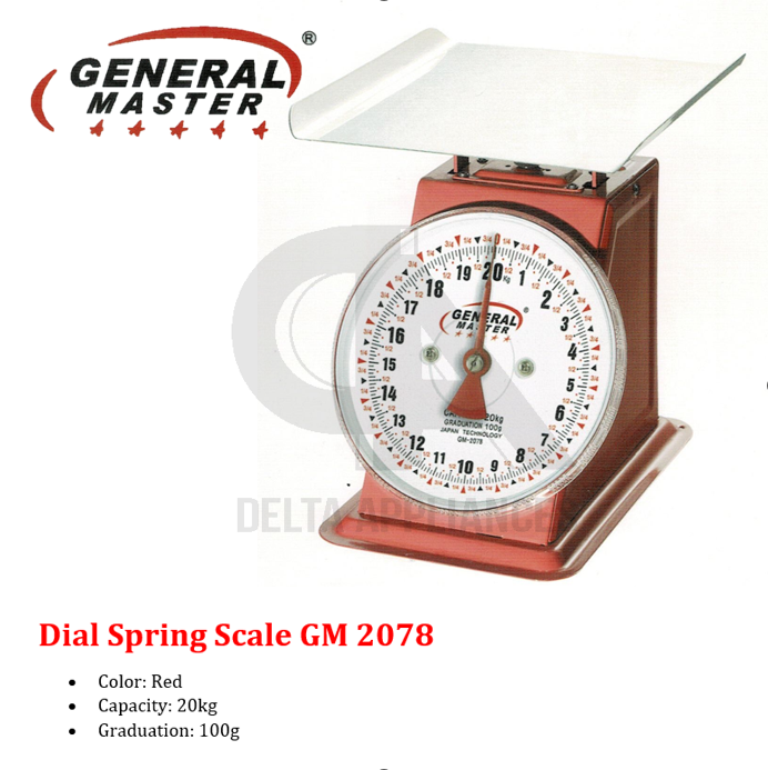 General Master GM 2078 Dial Spring Scale General Master Weighing Scale ...