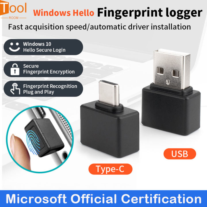 Computer USB Fingerprint Reader Unlocking Login Windows Hello Lander ...