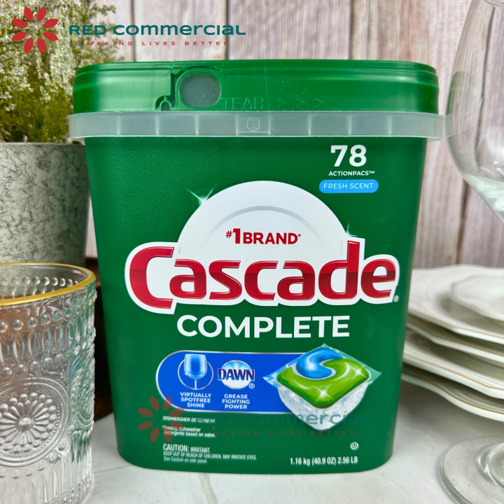 Cascade Complete 78 Actionpacs, FRESH SCENT (Packaging May Vary ...