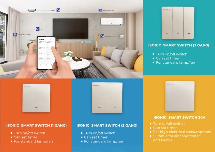ISONIC SMART WALL SWITCH | Lazada