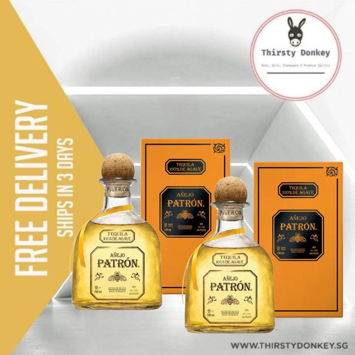 Patron Anejo Tequila 750ml (with box) (BUNDLE OF 2) | Lazada Singapore