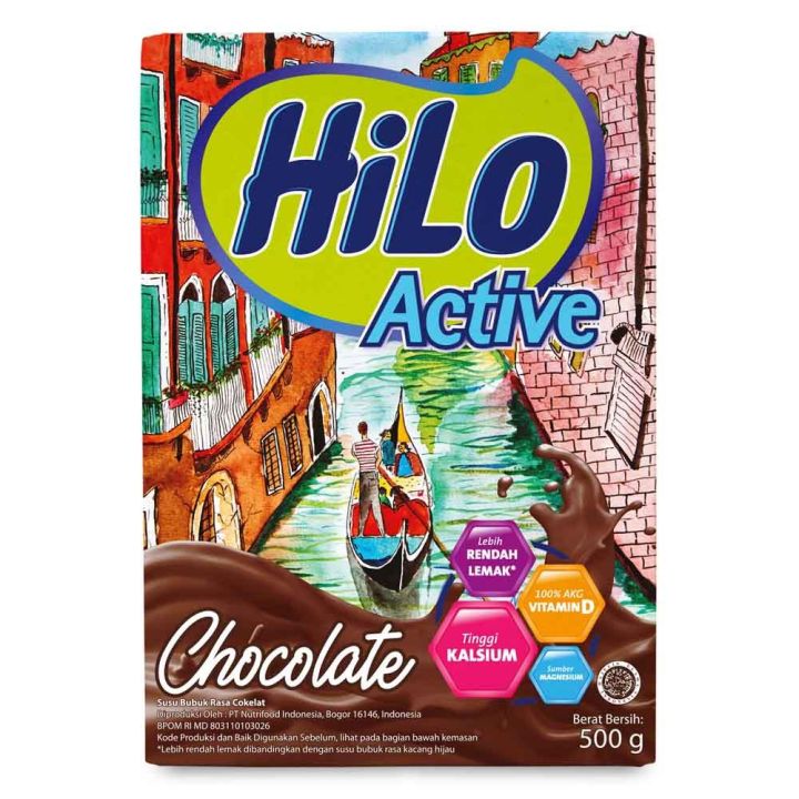 Hilo Active Rasa Chocolate Kemasan Pack 500 Gram | Lazada Indonesia