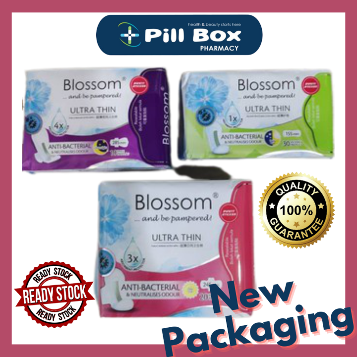 Blossom Ultra Thin Overnight Sanitary Pad 28cm 10's | Lazada