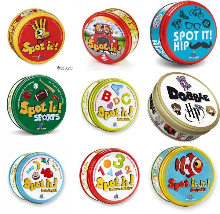Dobble Card Game Spot It Potte เกมกระดาน เกมส์ไพ่จับคู่ 2 ถึง 8 ผู้เล่น ...