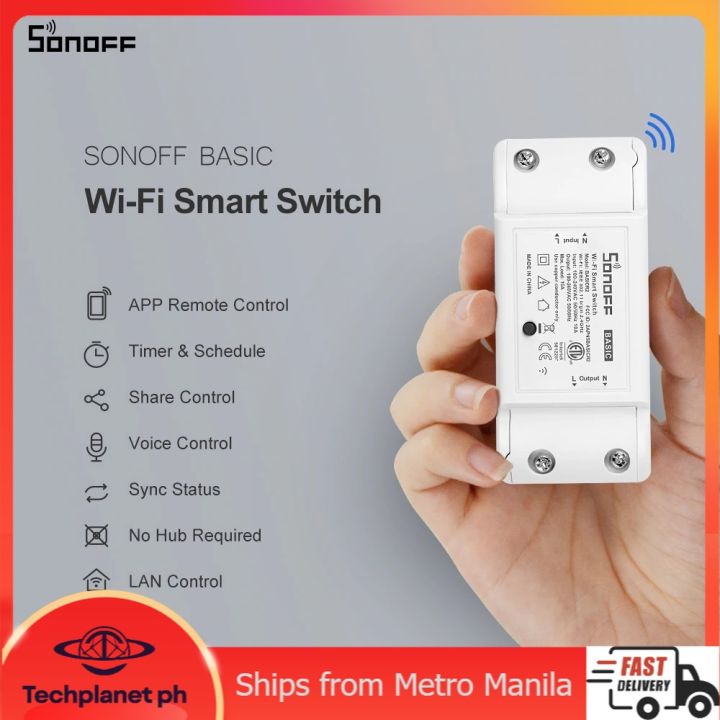 Sonoff Basic R2 10A Smart WiFi Wireless Light Switch, Universal DIY ...