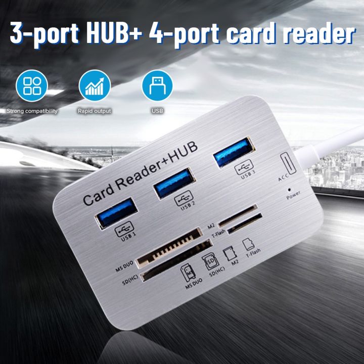 USB Hub 3.0 High Speed SD Card Reader 4 Ports USB Splitter Adapter TF ...