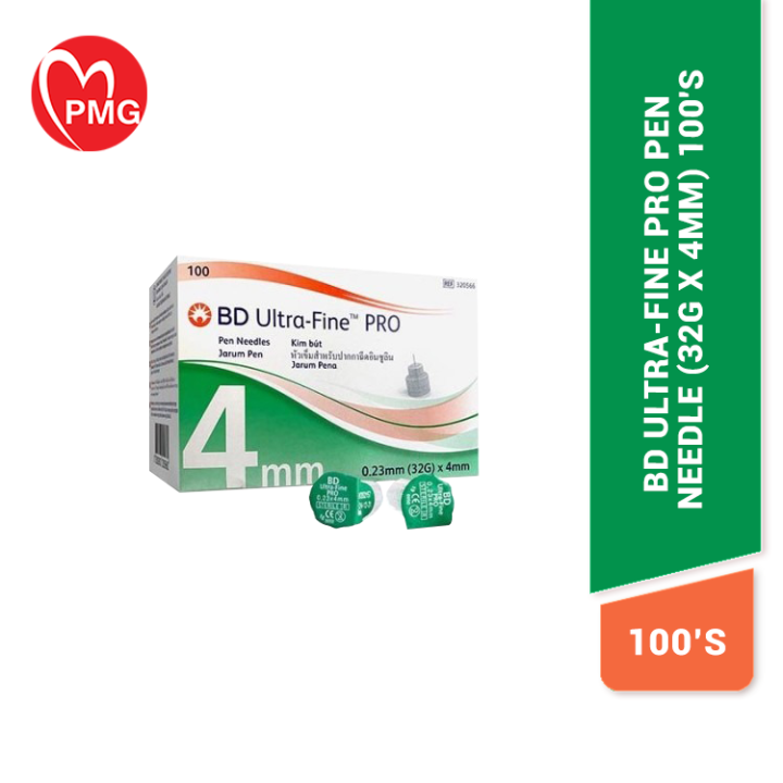 [PMG PHARMACY] BD Ultra-Fine Pro Pen Needle (32G X 4MM) 100'S | Lazada