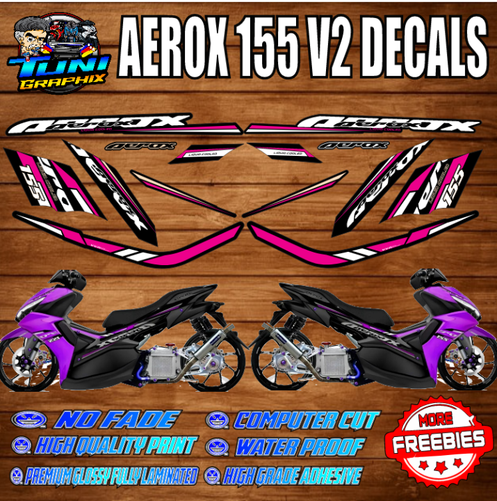 AEROX 155 V2 Line Striping Design Decal Sticker | Lazada PH