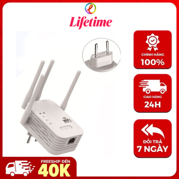 Kích Sóng Wifi 4 Râu (2 Râu) Ăng Ten Phát Xuyên Tường Chuẩn N Tốc Độ ...