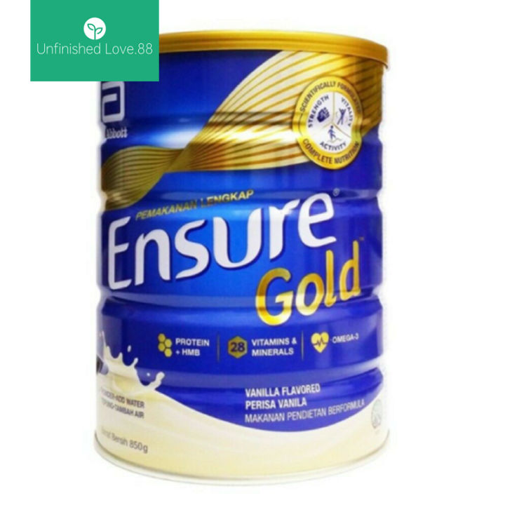 （Ensure 100% authenticity）Ensure Gold Vanilla/Wheat Flavored 850g | Lazada