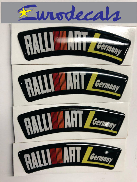Ralliart Silicon Sticker for WEB Rims Ralliart Mags dome Sticker ...
