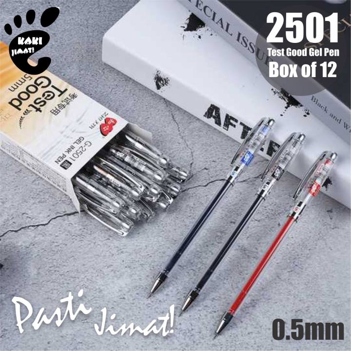 KakiJimat Test Good / Bibaile Gel Ink Pen 0.5mm 知心笔 (Box of 12pcs ...