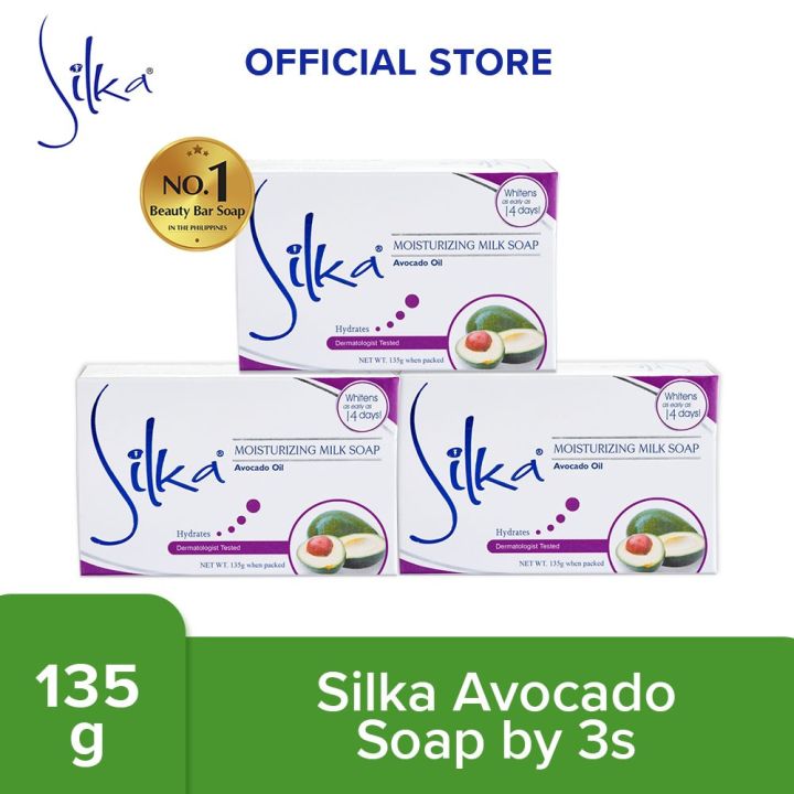 Silka Avocado Soap 135g by 3s | Lazada PH