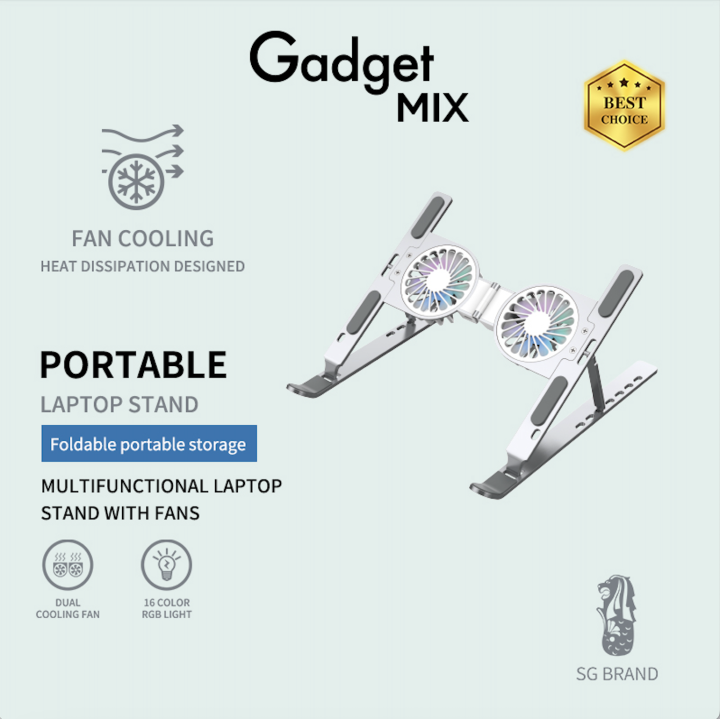 Gadget MIX Diginut SD-410 Laptop Stand With Cooling Fan/ Suitable For ...