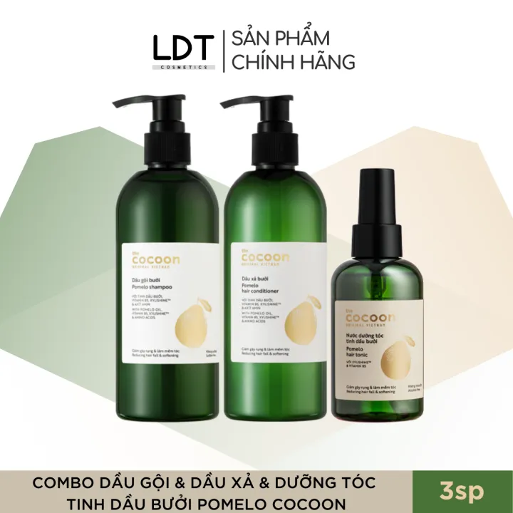 Bộ sản phẩm Dưỡng tóc tinh chất Bưởi Cocoon | Lazada.vn