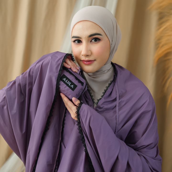 Mukena Travel mini Pouch 2in1 Parasut Korea Premium - Mukenah Traveling ...