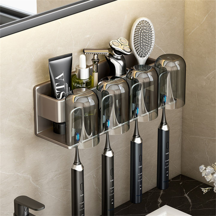 Osem 1PC Toothbrush Rack Storage Rack No Need To Punch Holes Tooth ...