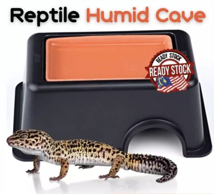 Reptile Hideout Box Sink Basin Humidifier Moisturise Hide Caves Lizards ...