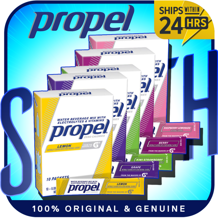 Propel Electrolytes Powder | 10 Packets | Berry / Grape / Kiwi ...