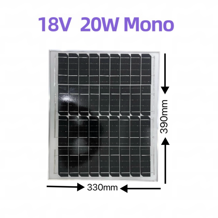 Solar panel แผงโซล่าเซล 18V 10W/20W/30W/50w/100w solar cell | Lazada.co.th