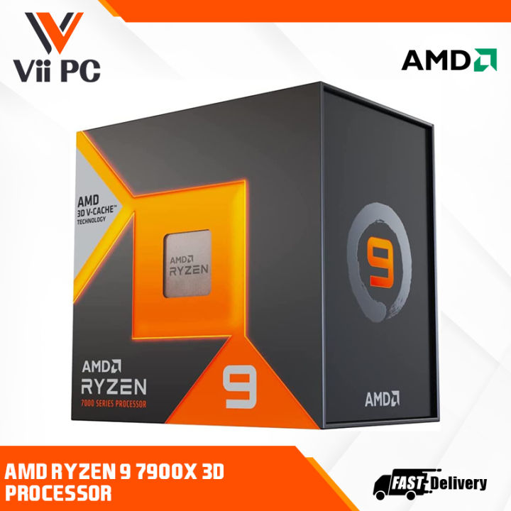 AMD Ryzen 9 7900X3D 7900X 3D 12-Core, 24-Thread Desktop Processor Ryzen ...