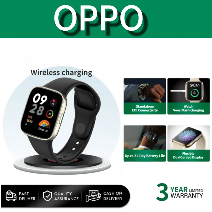 OPPO smart watch amoled monitoring running sport Waterproof LED digital ...