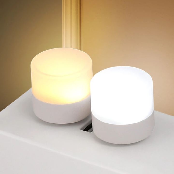 USB Plug Lamp Computer Mobile Power Charging USB Small Book Lamps LED ...