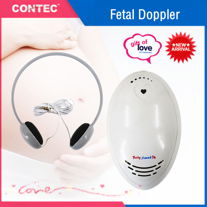 CONTEC Pocket Doppler Fetal Heart rate Monitor Home Pregnancy Baby ...