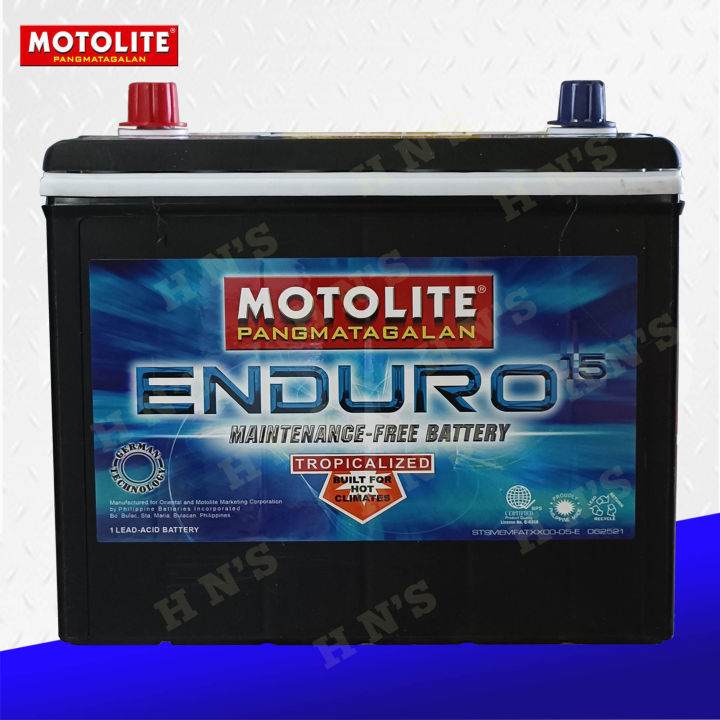 Motolite Enduro 1SNF / N60 Maintenance Free Car Battery with 15 months warranty | Lazada PH