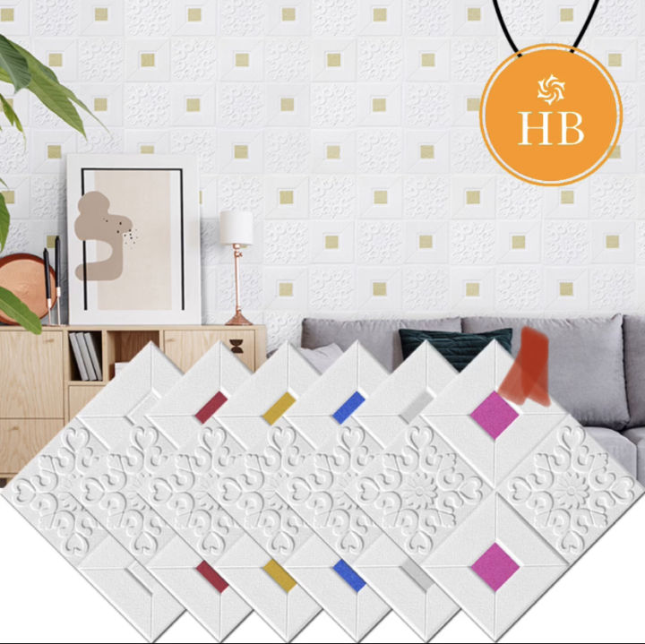 Wallpaper rumah dinding Ceiling Sticker Self adhesive ruang tamu ...