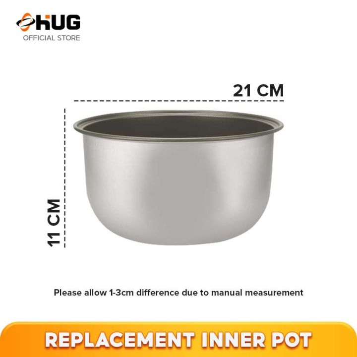 Large Capacity Replacement Non stick Inner Pot Durable Non-stick Liner ...