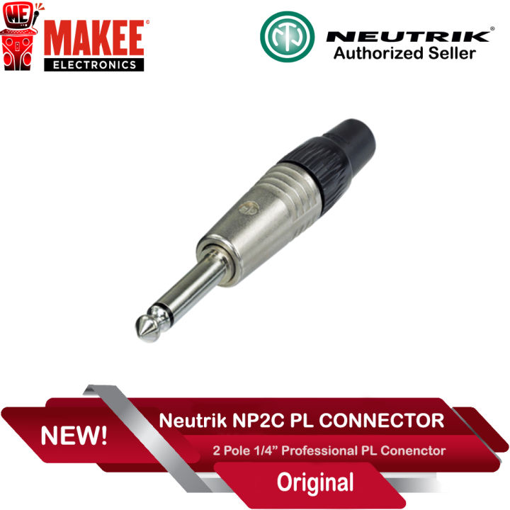 Neutrik NP2C Mono 1/4" PL Plug Connector | Lazada PH