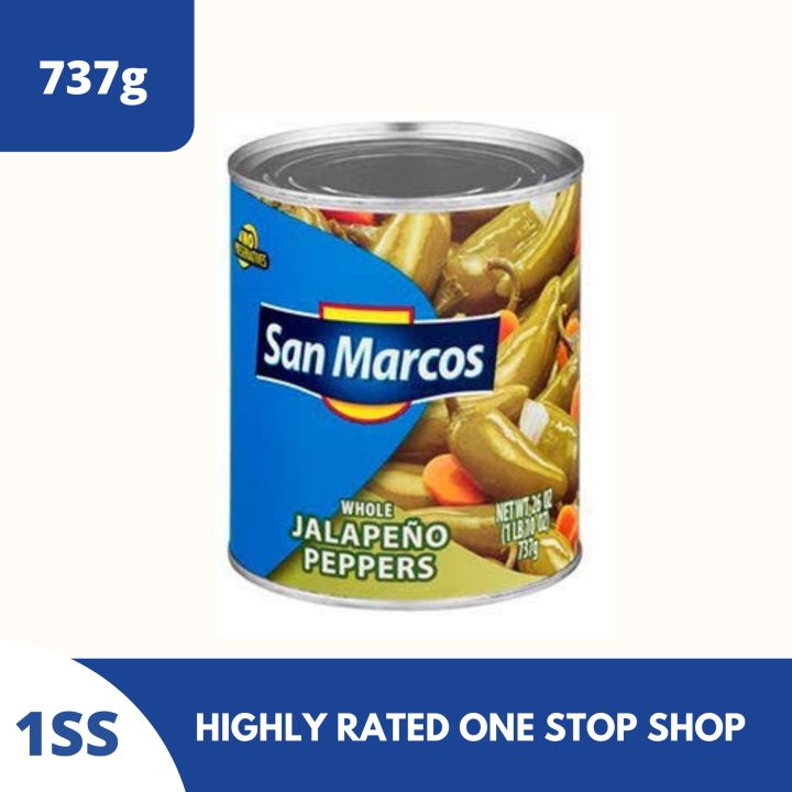 San Marcos Whole Jalapeno Peppers 737g | Lazada PH