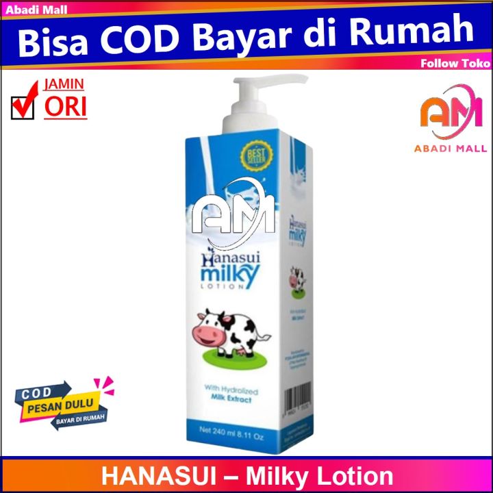 Hanasui Milky Hand Body Lotion 240ml Milk Ekstra Abadi Mall | Lazada ...