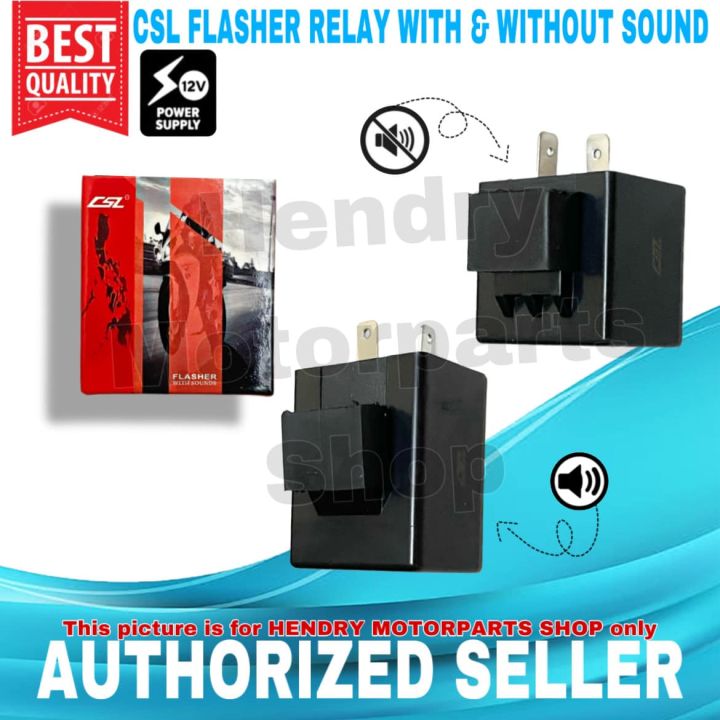 CSL TURN SIGNAL RELAY / FLASHER RELAY 12V WITH SOUND AND WITHOUT SOUND ...