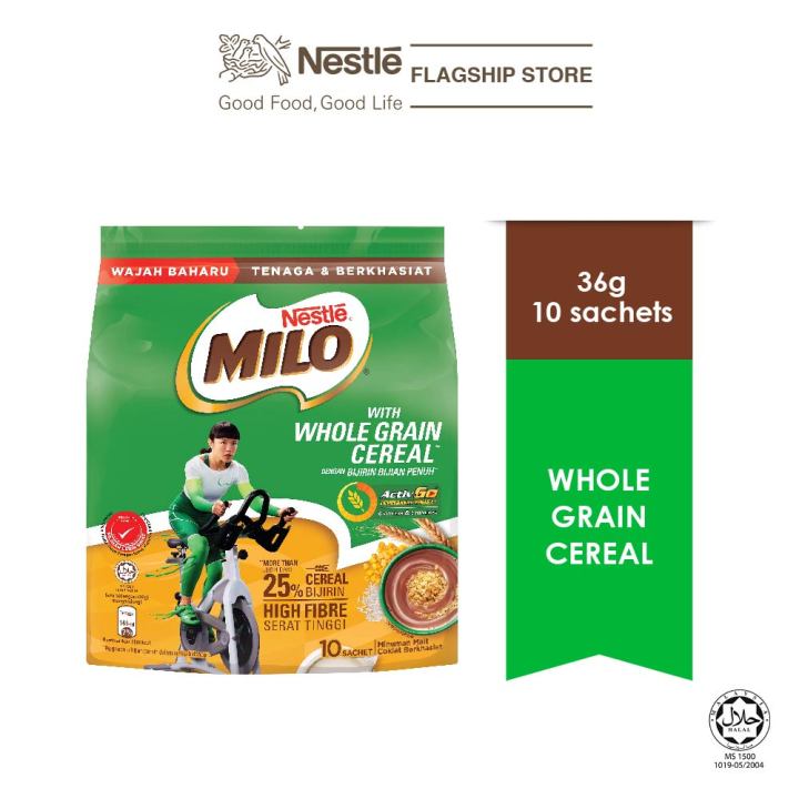 MILO® with Whole Grain Cereal 10 sticks (36g) | Lazada