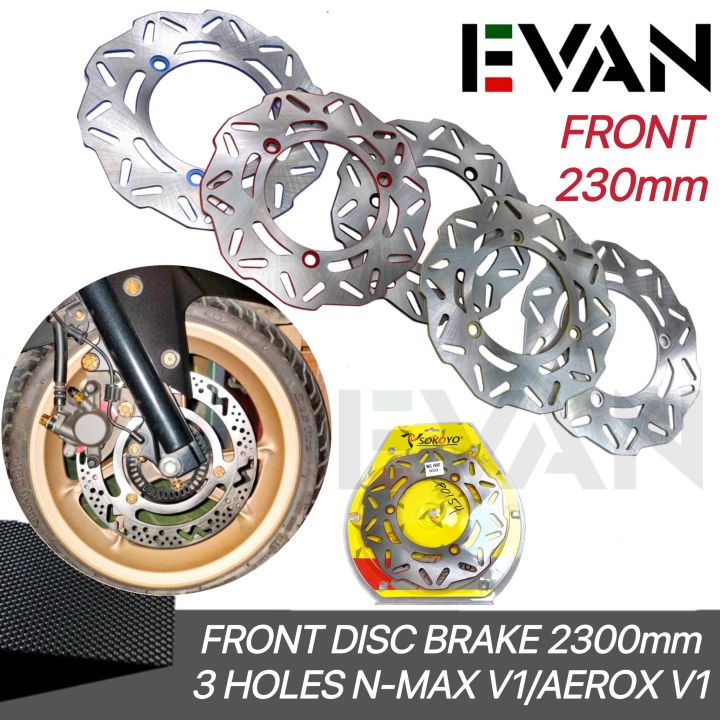 EVAN.PH Rear Disc Brake Disc Plate 230mm 3Holes For Nmax v1/v2 | Lazada PH