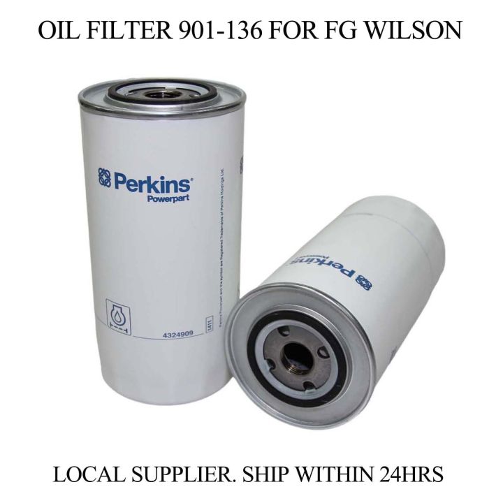 901-136 OIL FILTER FOR FG WILSON GENERATOR WITH PERKINS ENGINE | Lazada PH