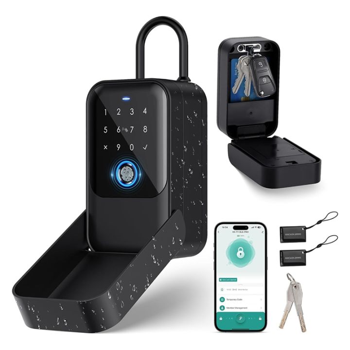 (DXCP) Smart Key Lock Box, Bluetooth Lock Box with Fingerprint ...
