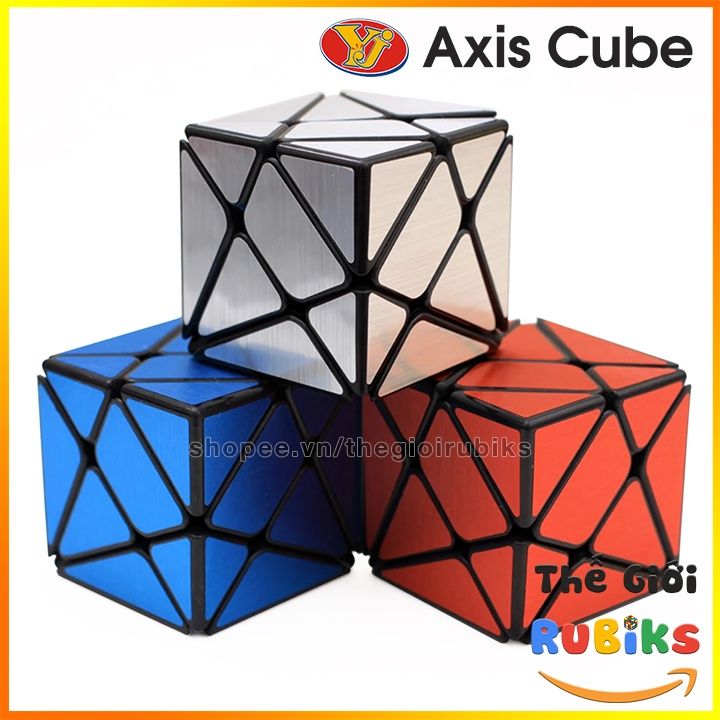 Rubik Biến Thể 3x3 YJ Axis Cube Full Sticker Silver, Red, Blue. | Lazada.vn
