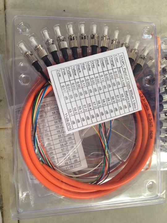 FIBER OPTIC ST/UPC MULTIMODE/MM PIGTAIL OF 12PCS 1.5 METER | Lazada