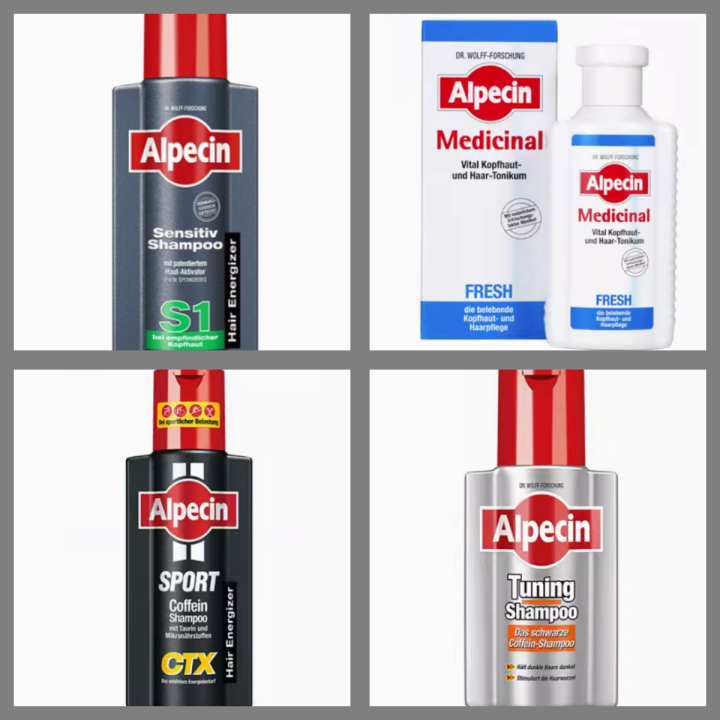 German made Alpecin caffeine enhanced hair roots+deepening hair color ...